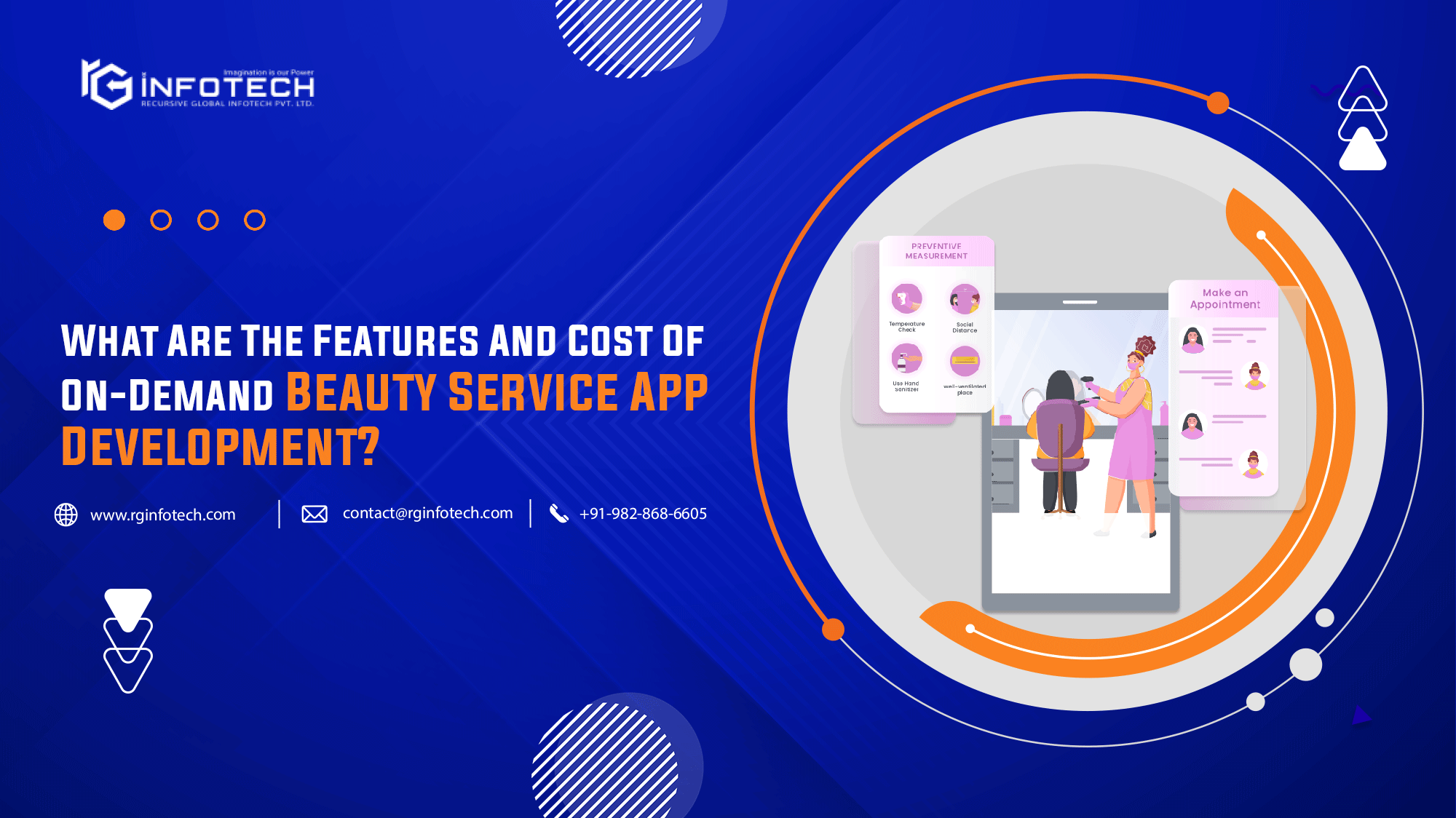 What Are The Features And Cost Of On-Demand Beauty Service App Development? - RG Infotech